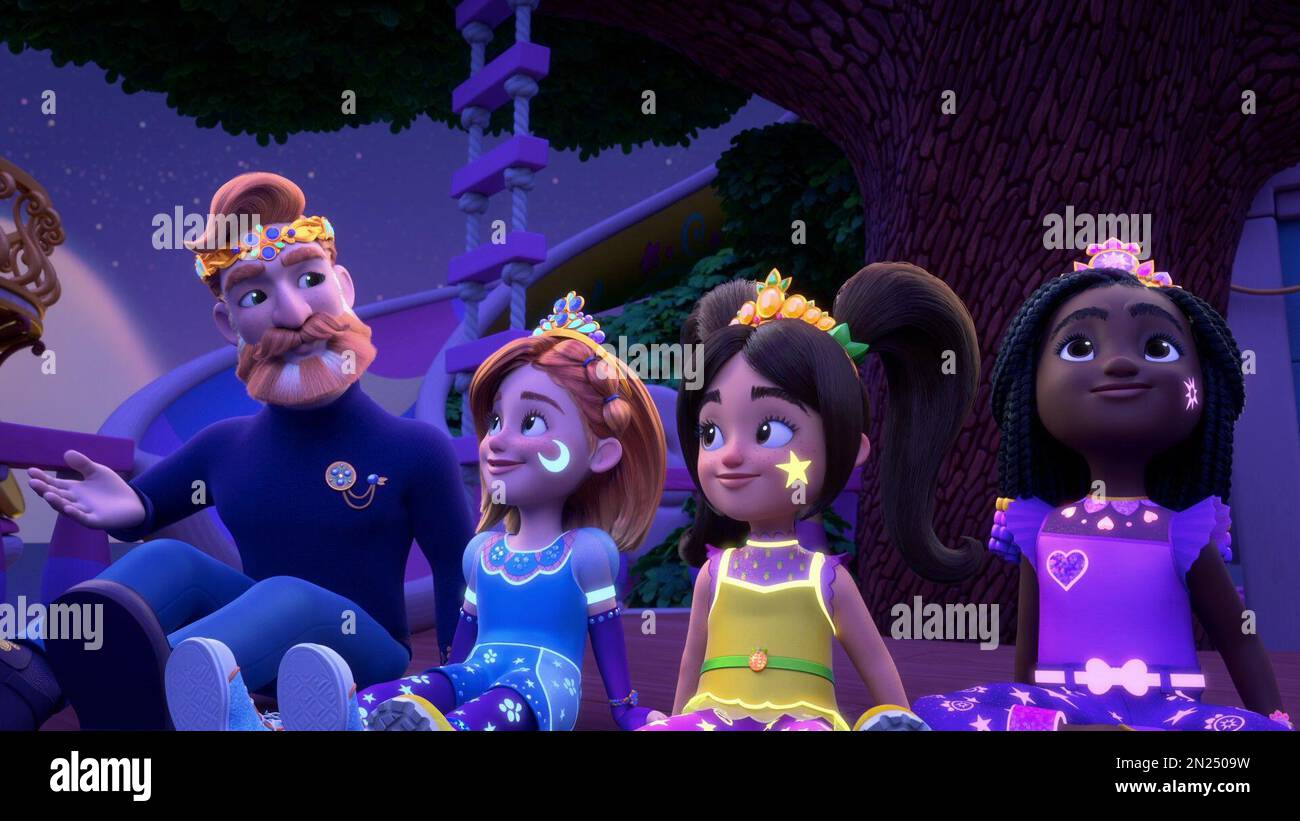 PRINCESS POWER, from left: King Barton (voice: Andrew Rannells), Bea ...