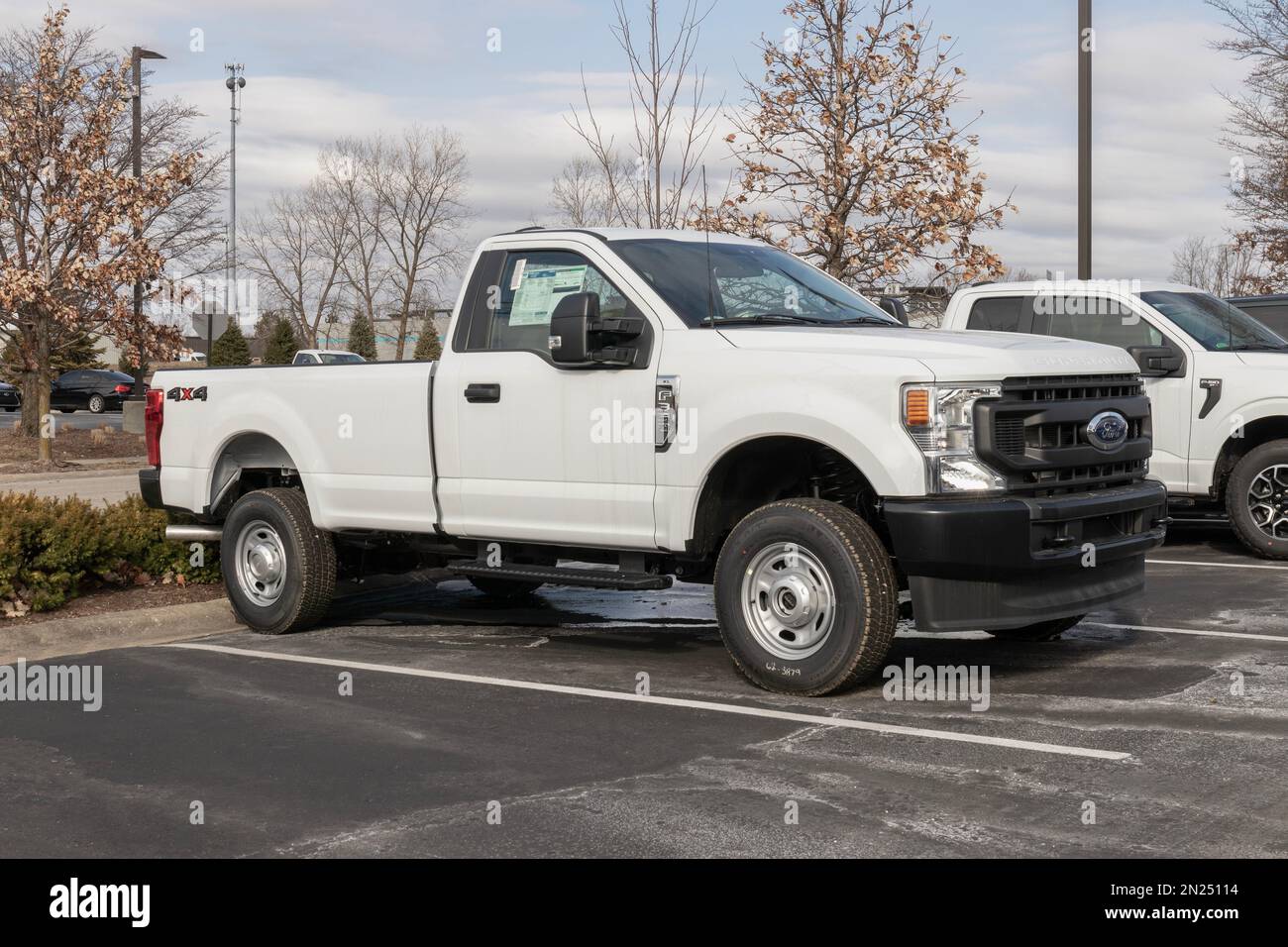 Indianapolis - Circa February 2023: Ford F-350 display at a dealership ...