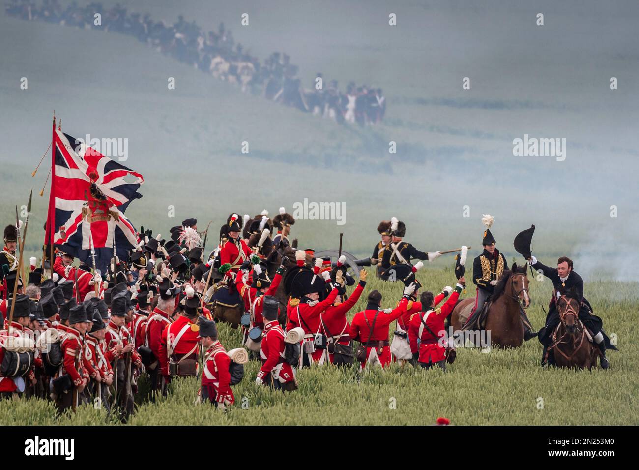 Re-enactors reconstruct "The French Attack" as part of the ...