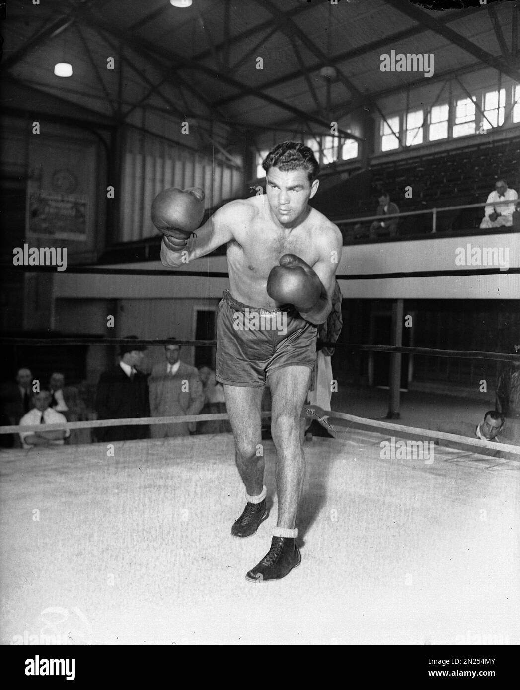 Heavyweight Boxing Champion of the World Max Schmeling, trains for his ...