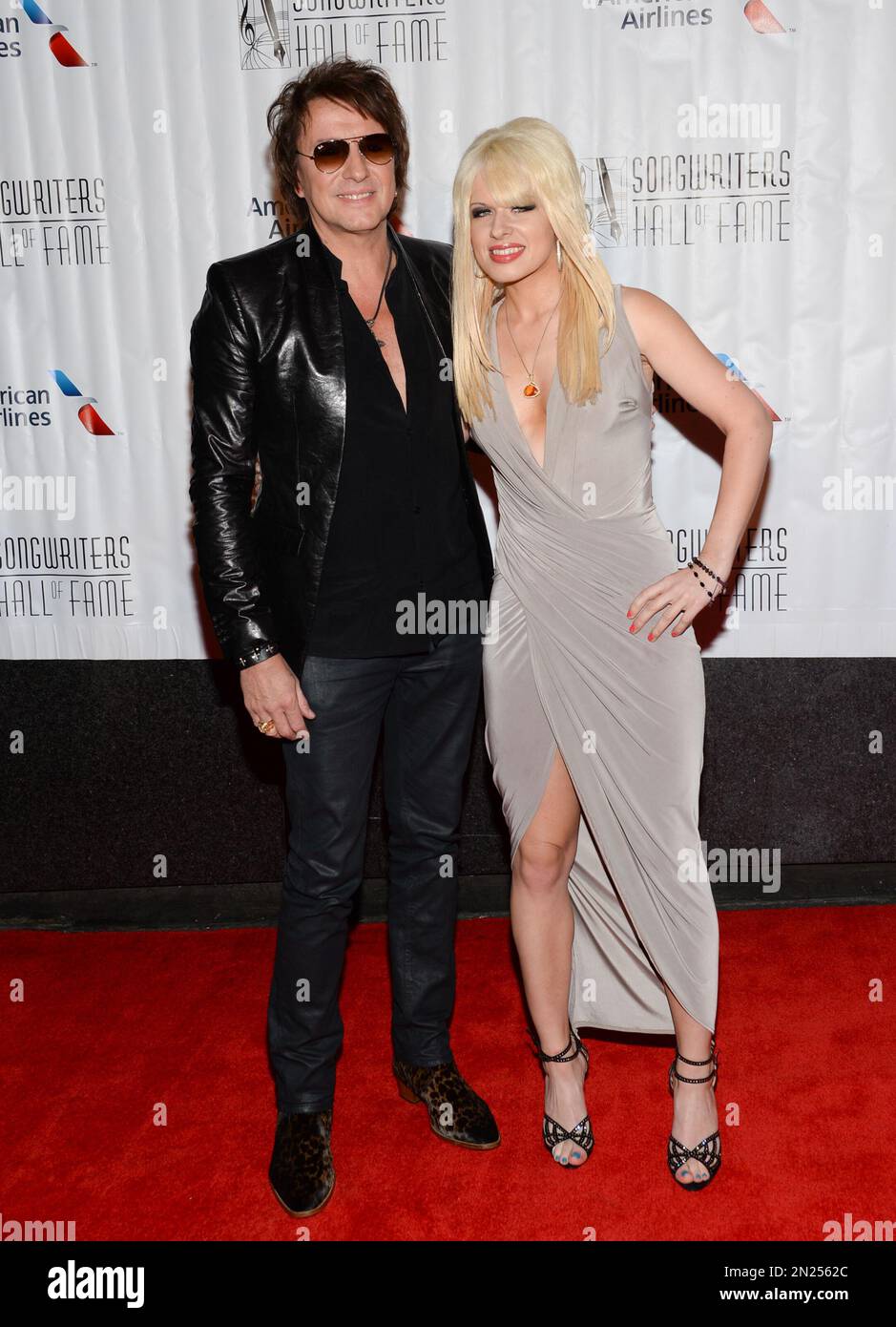 Musician Richie Sambora and girlfriend Australian guitarist Orianthi ...