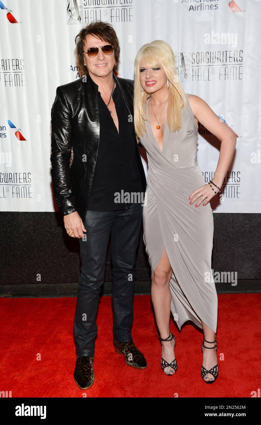 Musician Richie Sambora and girlfriend Australian guitarist Orianthi ...