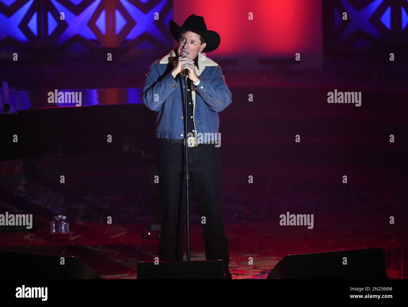 Stephen Colbert performs a tribute to Toby Keith at the 46th Annual ...