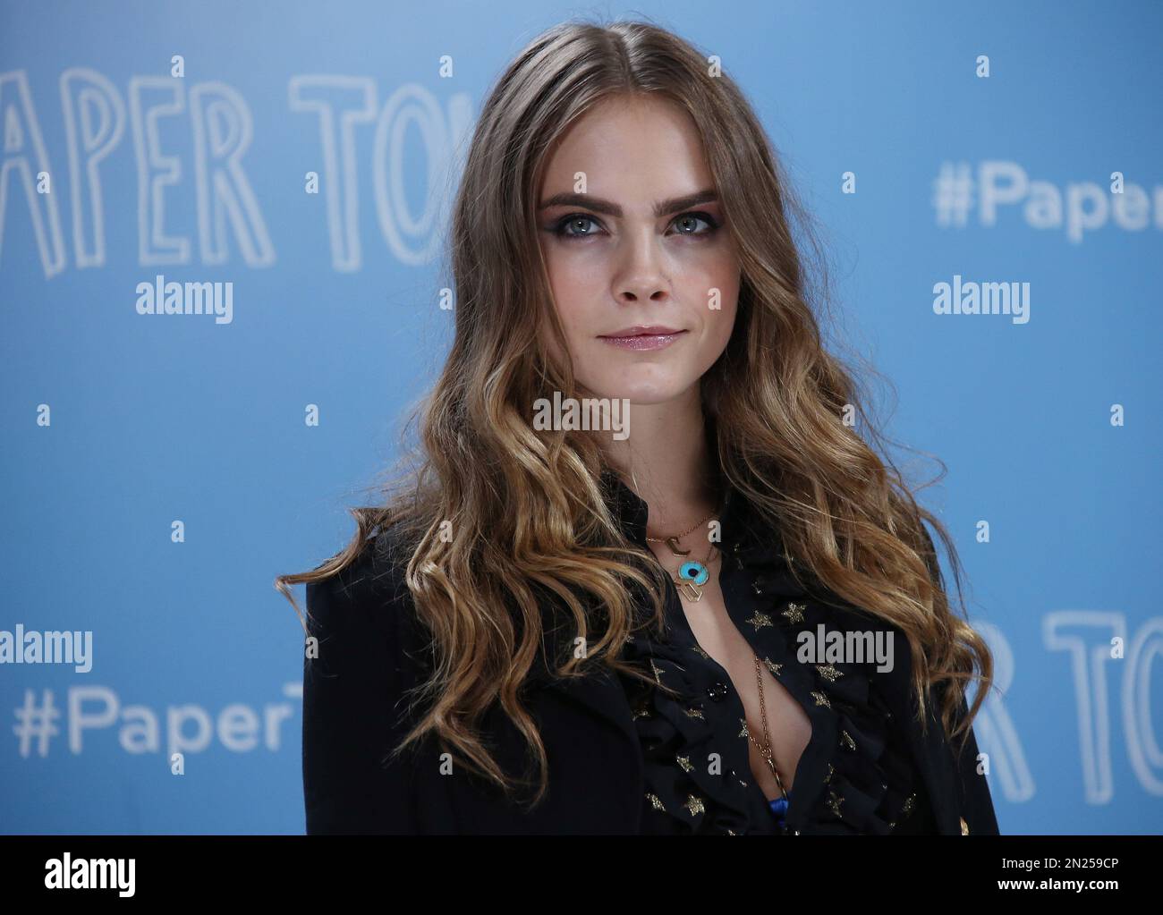 Actress Cara Delevingne poses for photographers at the photo call for ...