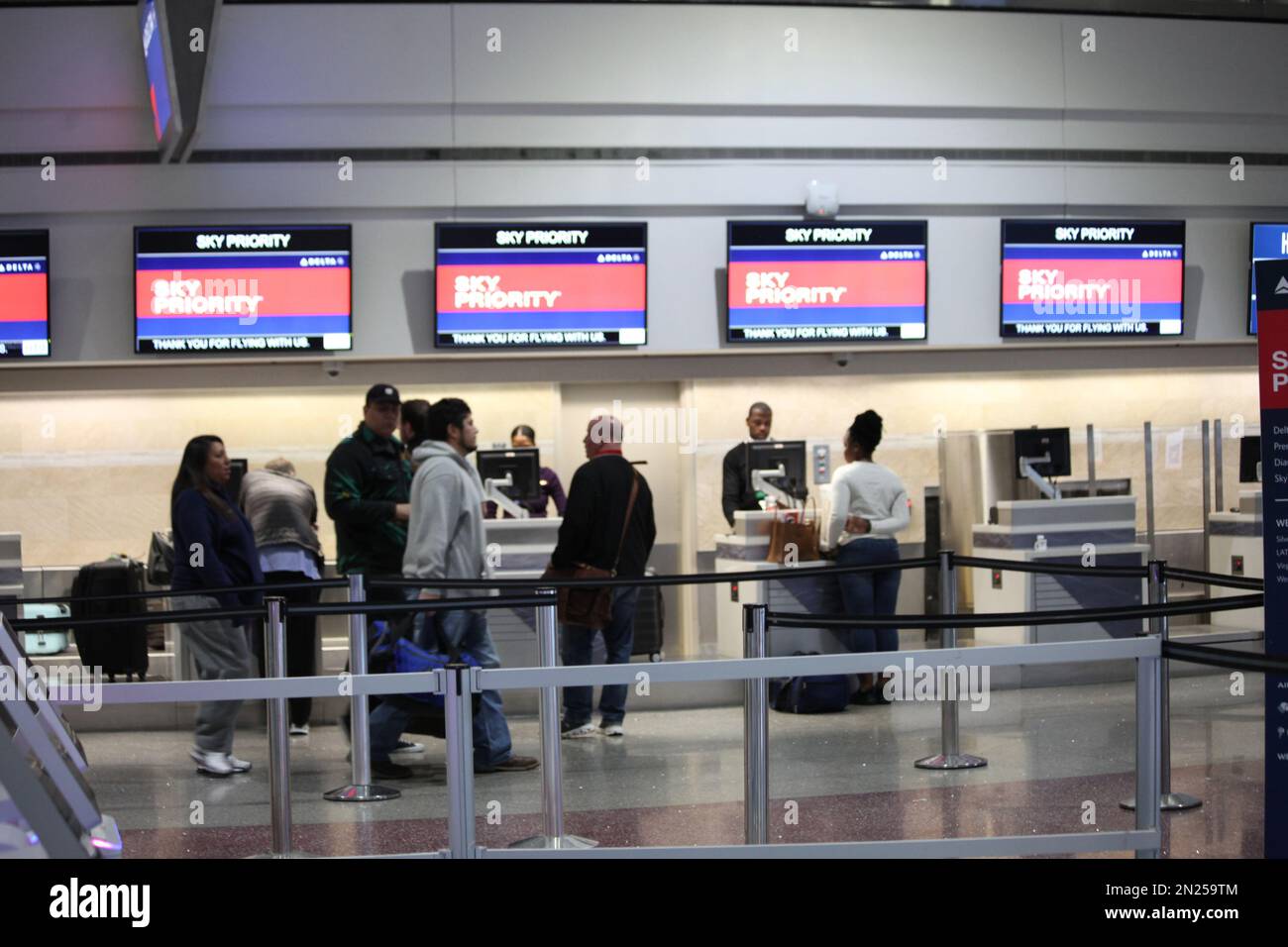 Las Vegas, USA. 6th Feb, 2023. (INT) Heavy movement of passengers at ...