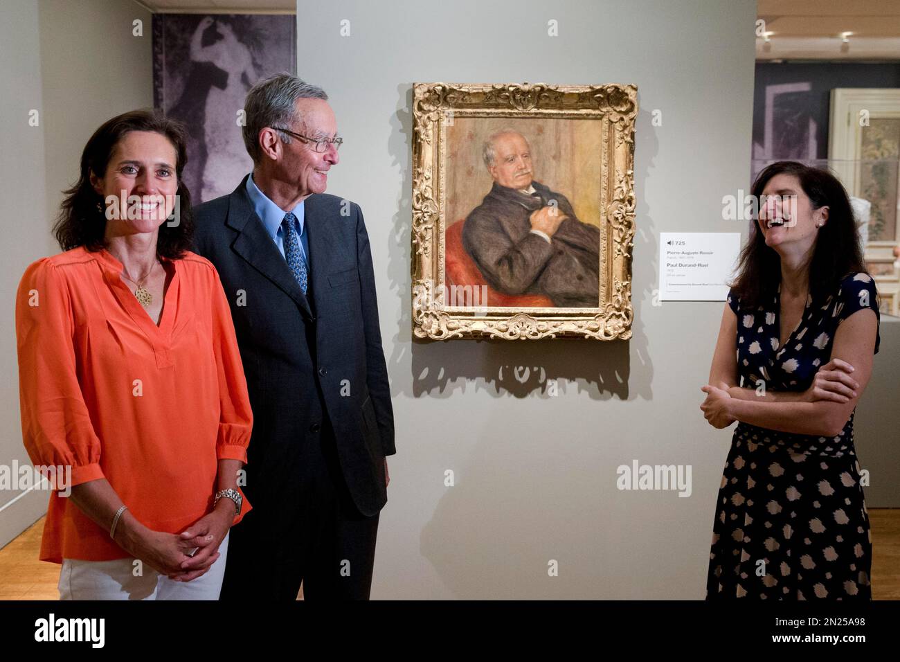 The descendants of Paul Durand-Ruel from left, Claire Durand-Ruel, Paul ...