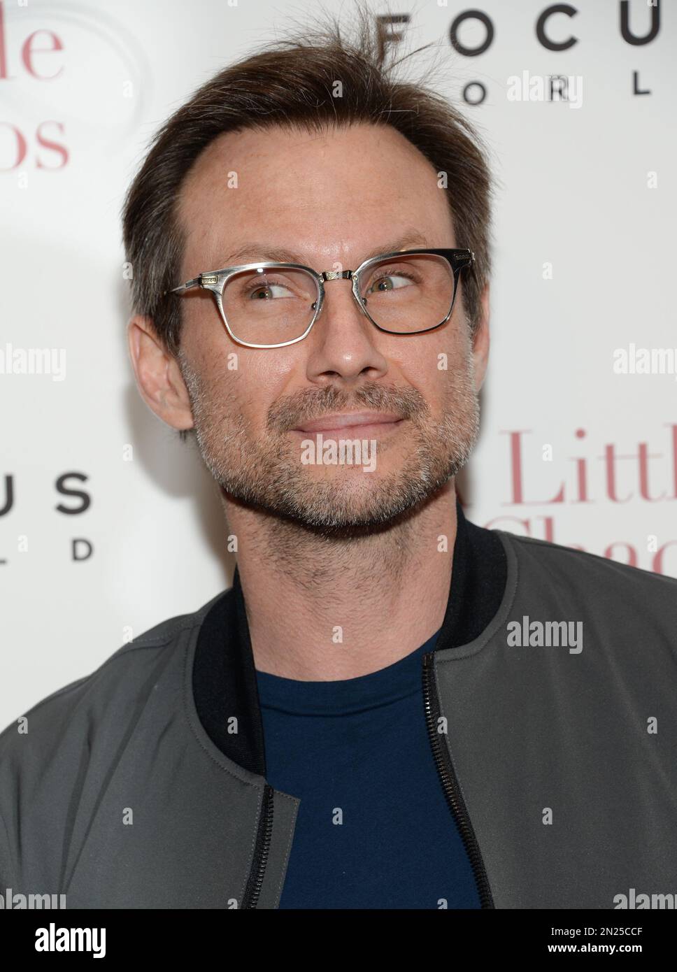Actor Christian Slater attends the premiere of "A Little Chaos" at the ...