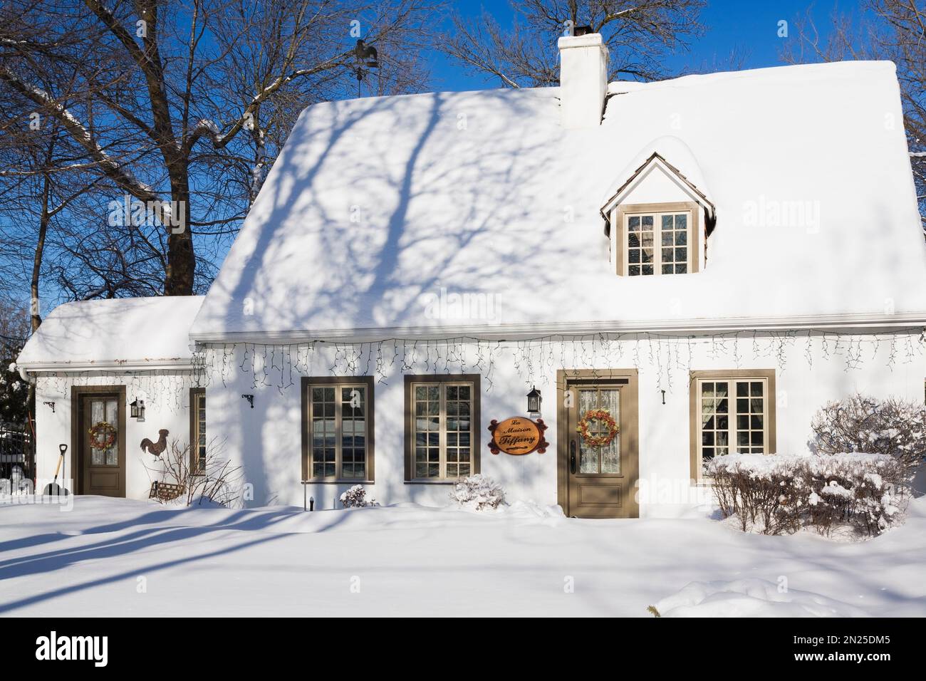 Old circa 1886 white with beige and brown trim Canadiana cottage style ...