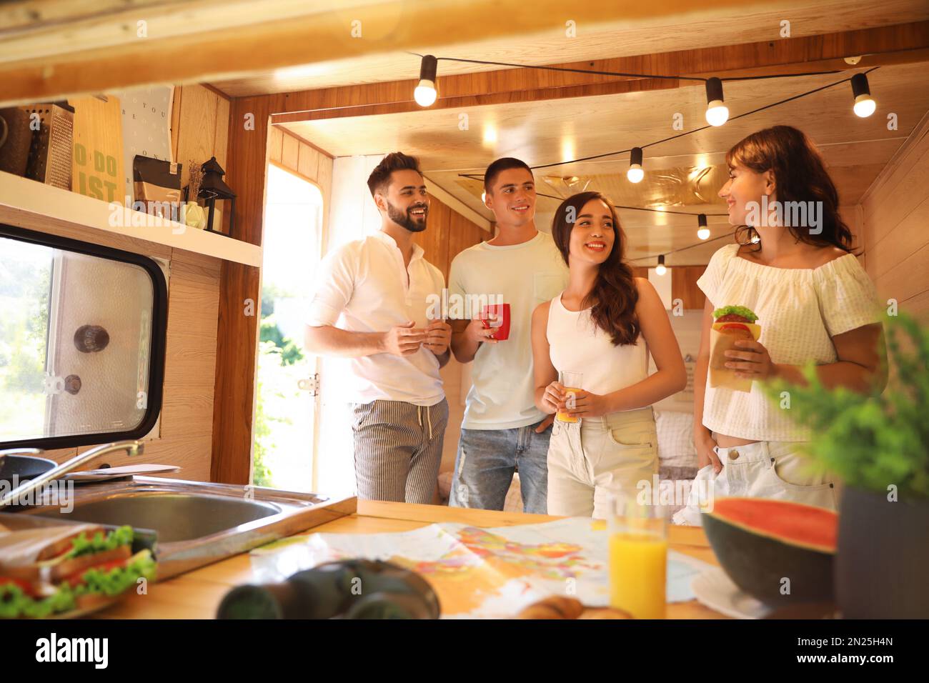 Motorhome breakfast hi-res stock photography and images - Alamy