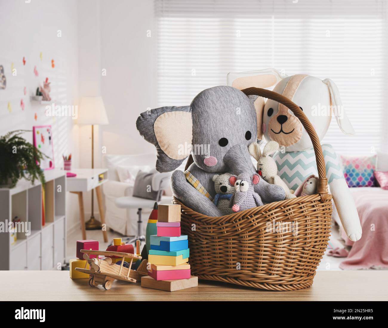 Playground wooden house girl hi-res stock photography and images - Alamy