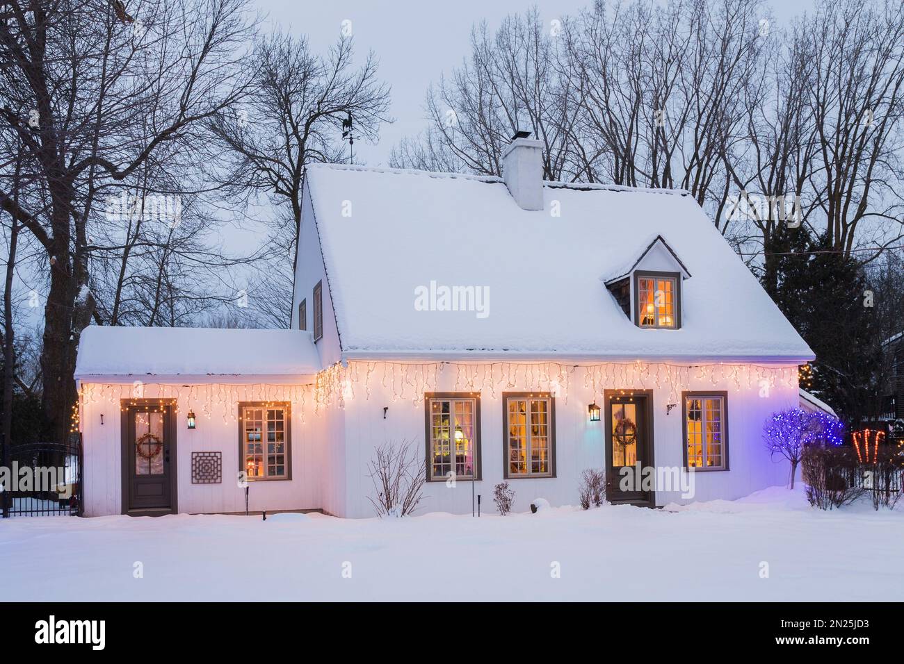 Old circa 1886 white with beige and brown trim Canadiana cottage style ...