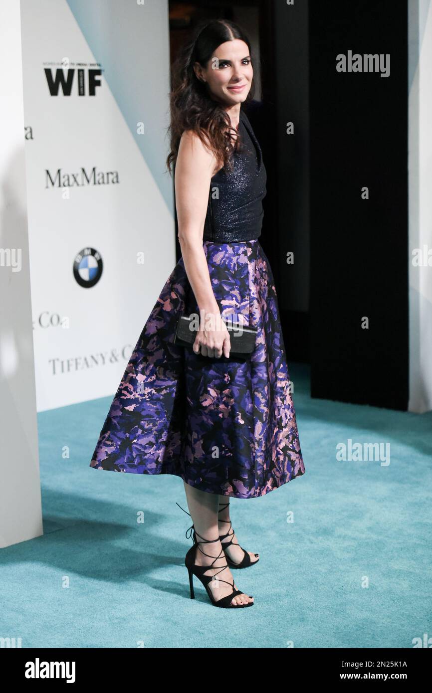 Sandra Bullock arrives at the Women in Film 2015 Crystal + Lucy Awards ...