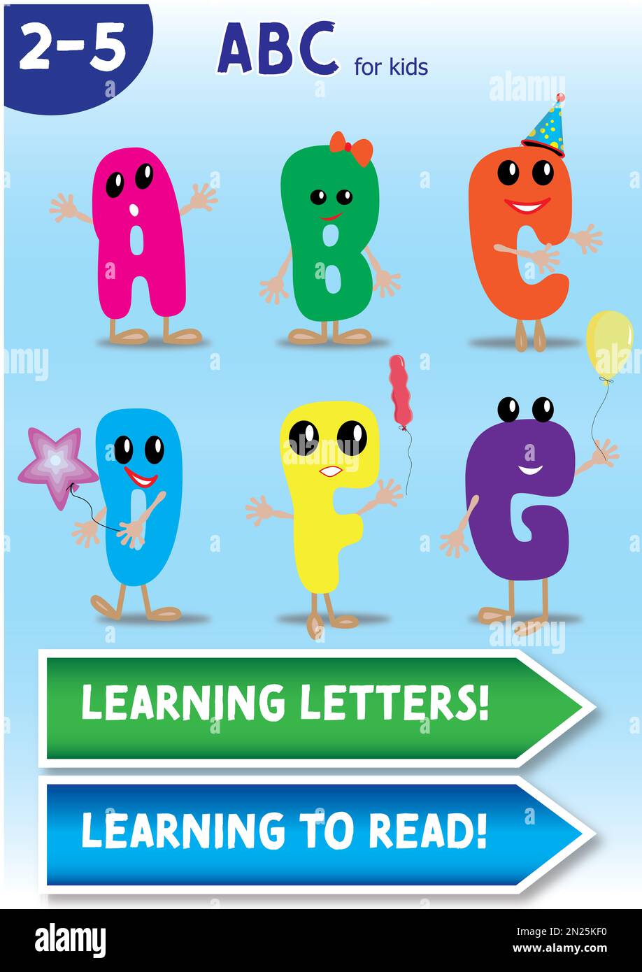 Educational game for kids, learning to read. Alphabet letters ...
