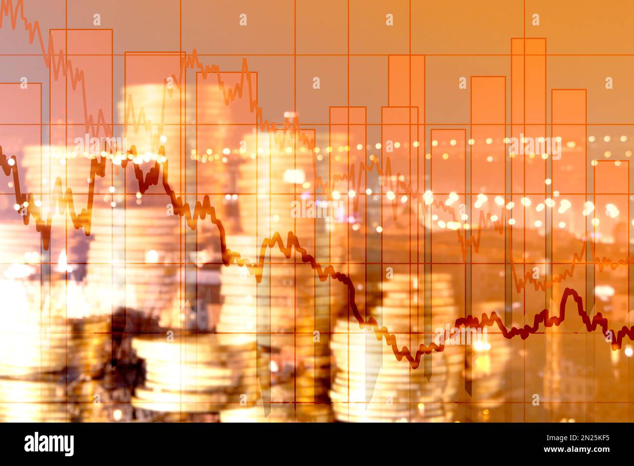 Double exposure money coins hi-res stock photography and images - Alamy