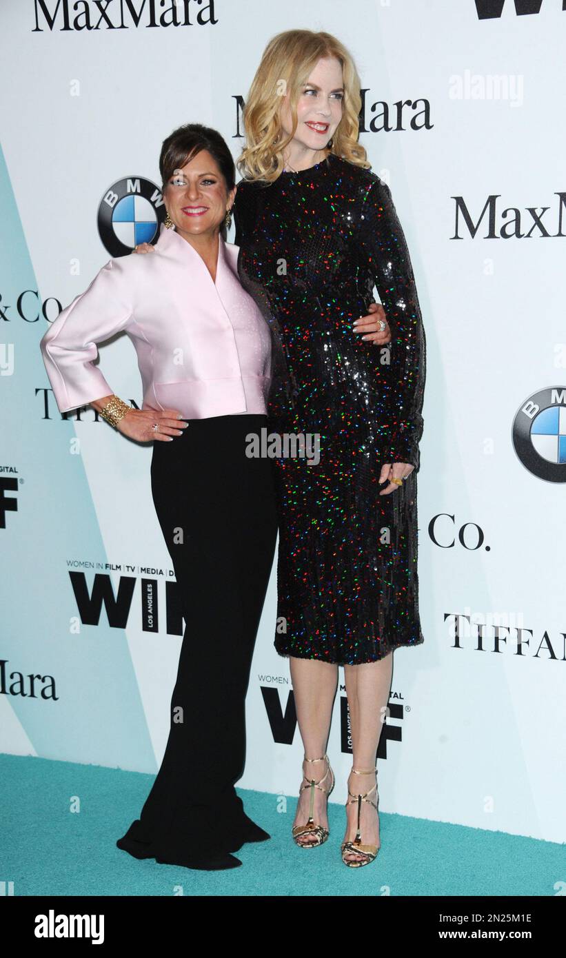 Cathy Schulman, President, Women In Film, left, and Nicole Kidman ...