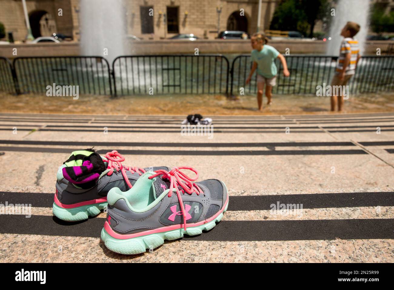 Eli Goulden, 11, and his sister Sidney, 10, of Redwood City, Calif ...