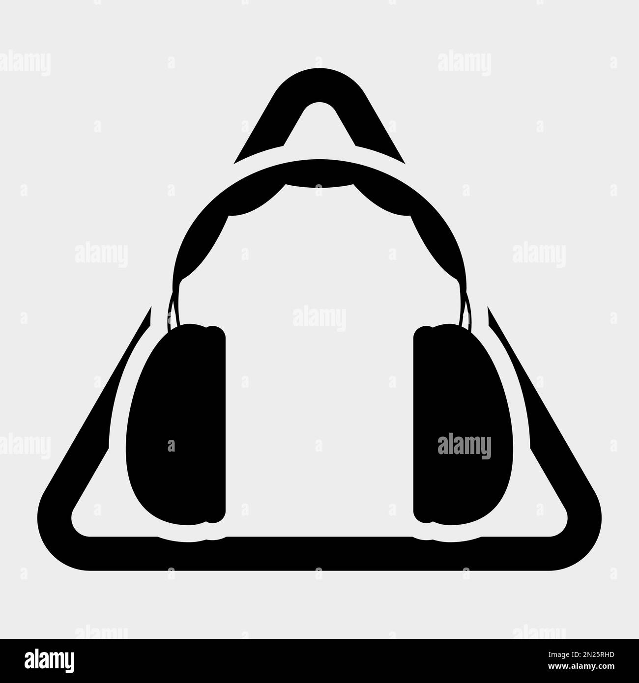 Symbol Ear Protection Required Sign Isolate On White Background,Vector ...