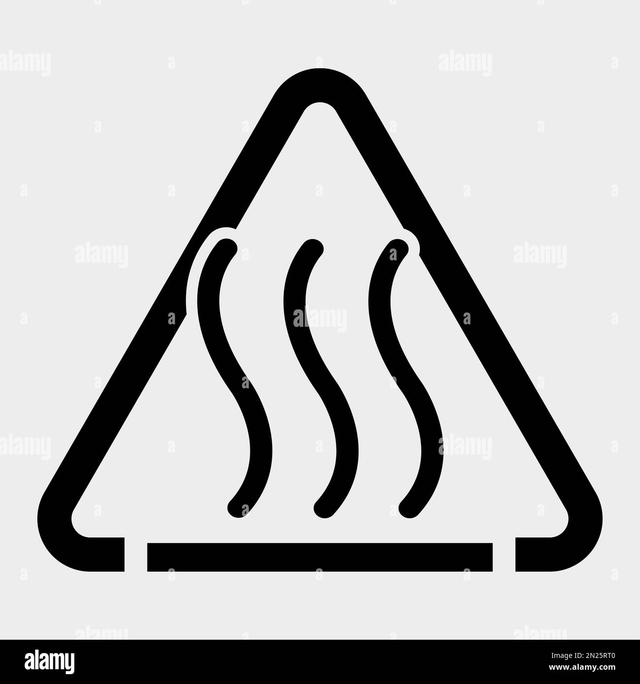 Beware Hot Symbol Sign Isolate On White Background,Vector Illustration ...