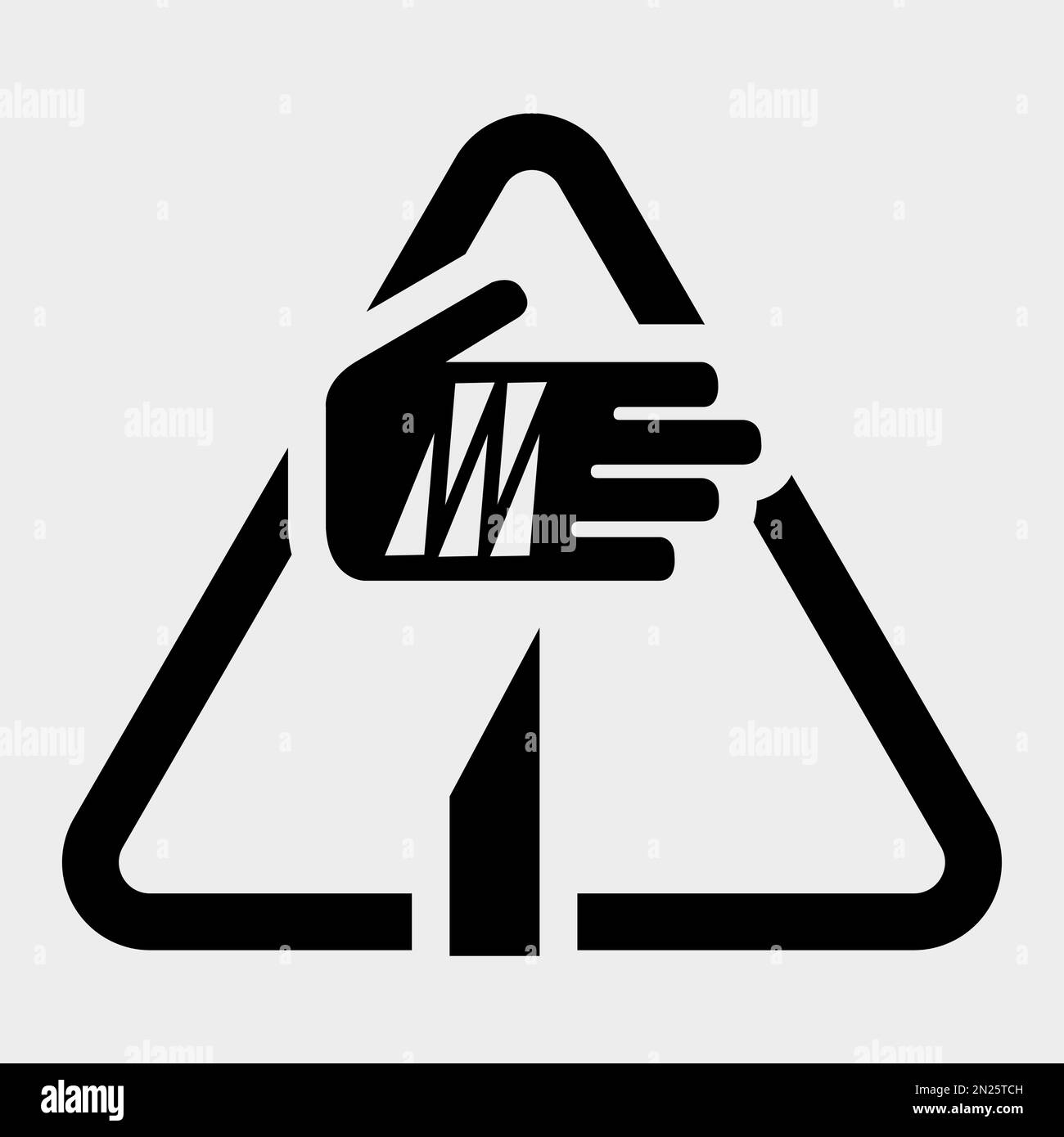 Beware Sharp Elements Symbol Isolate On White Background,Vector ...