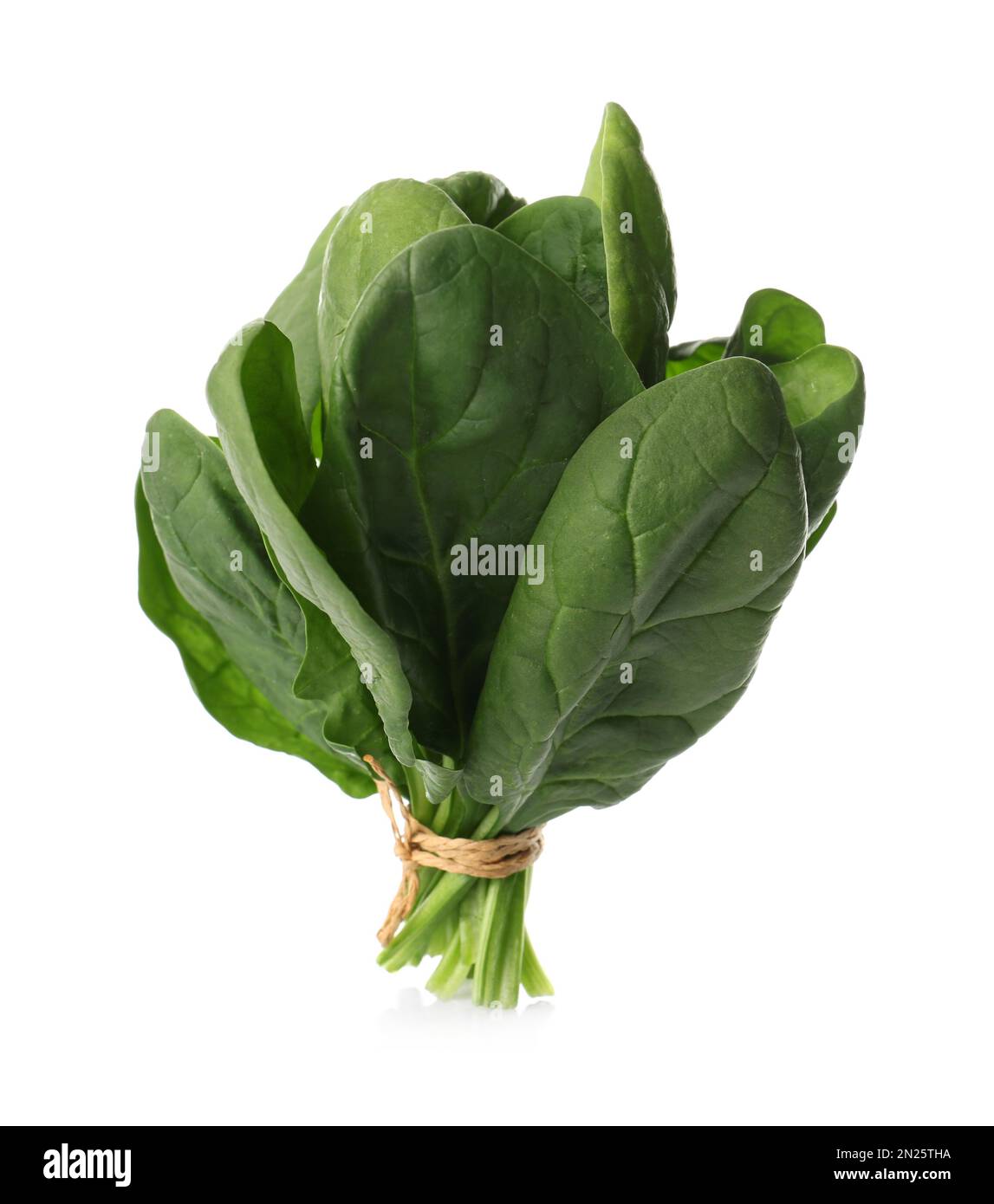 Bunch of fresh spinach isolated on white Stock Photo - Alamy