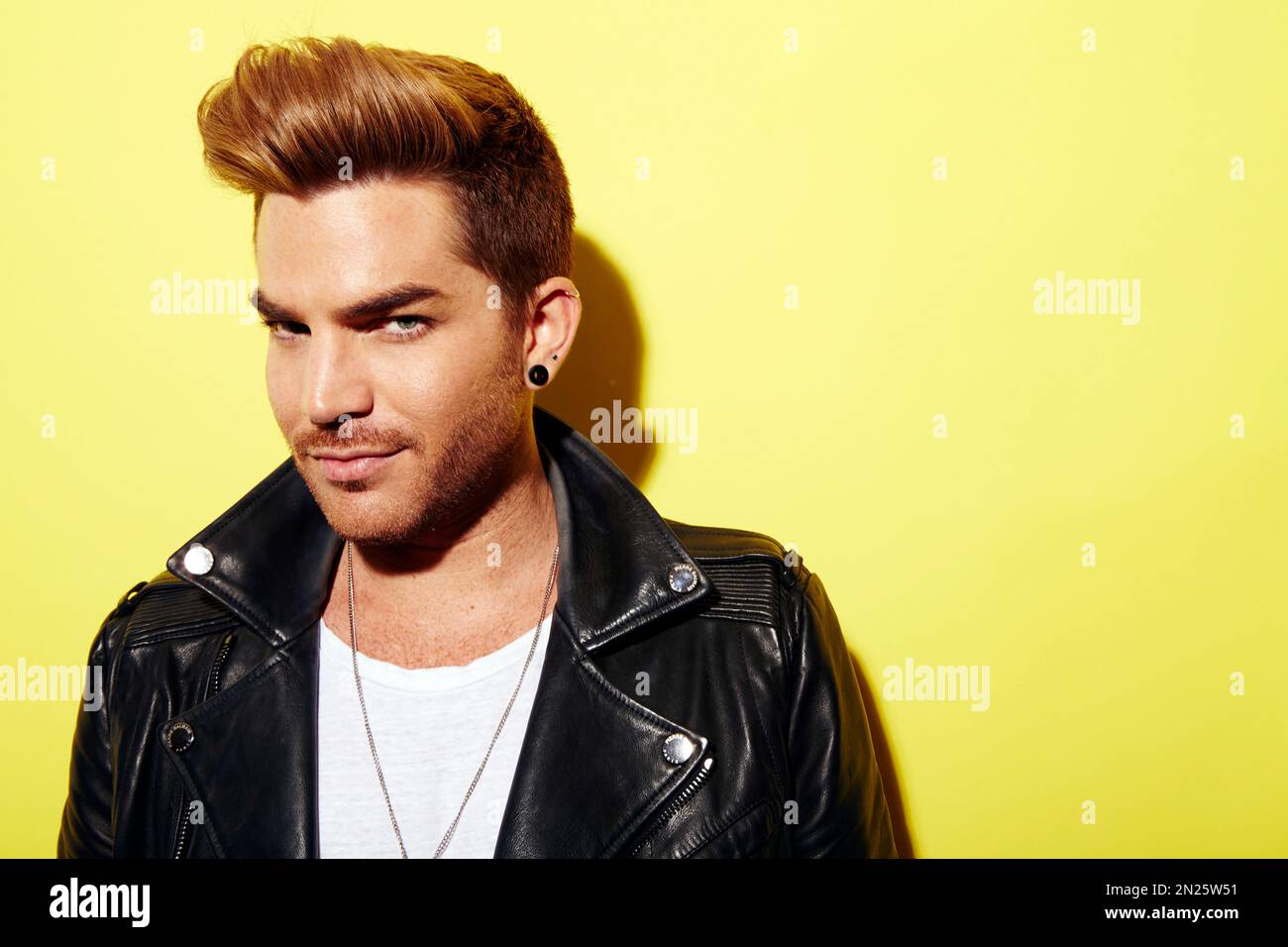 This May 19, 2015 photo shows singer Adam Lambert in New York to ...