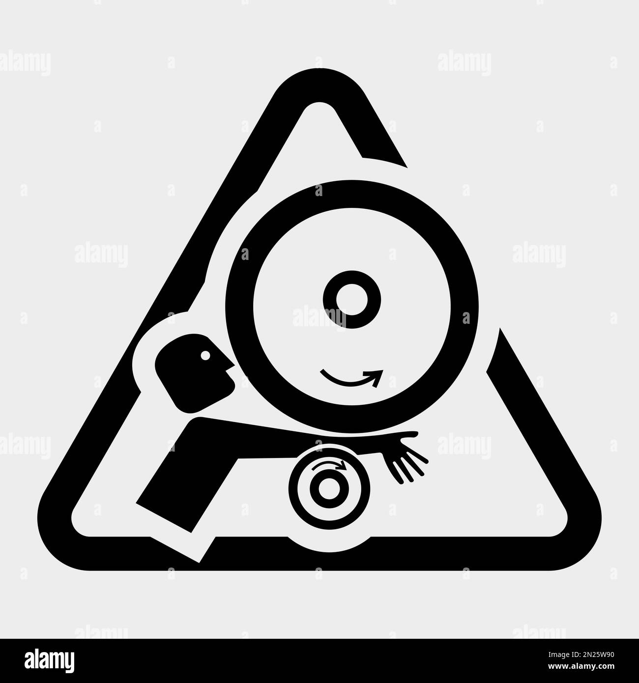 Arm in Rollers Symbol Sign Isolate On White Background,Vector ...