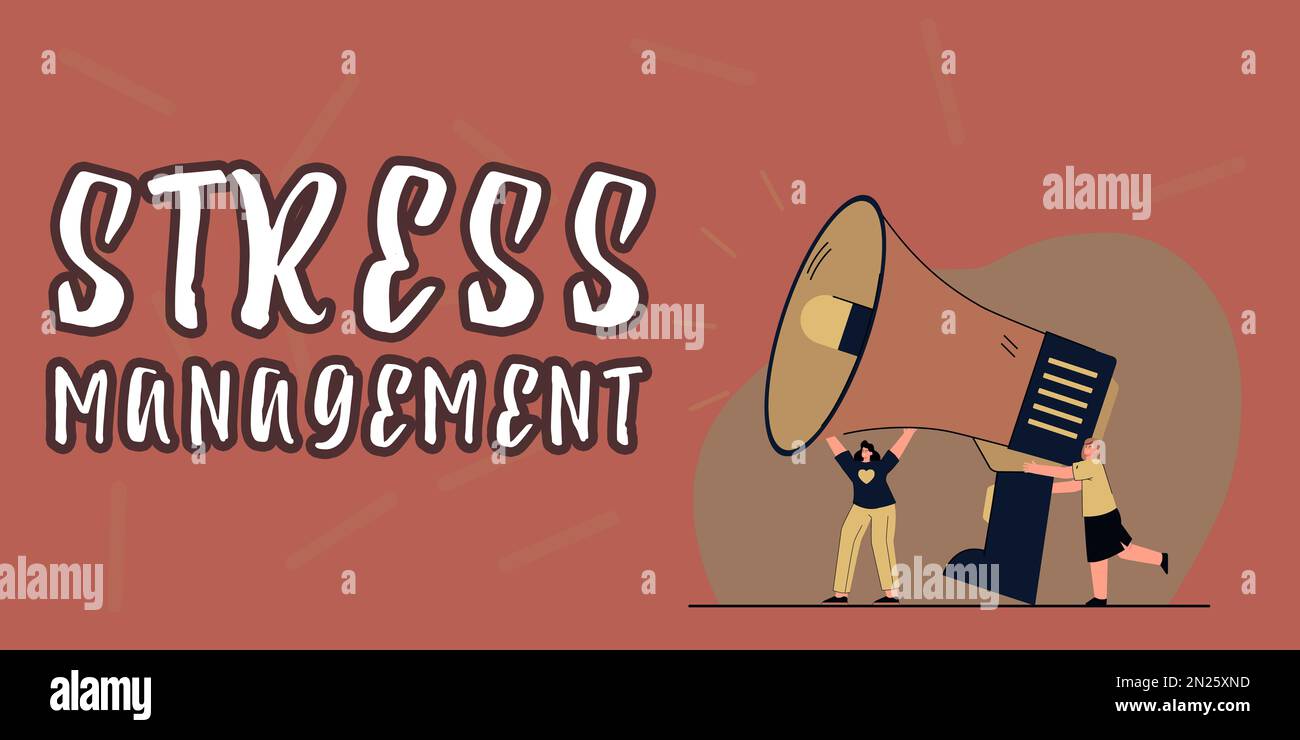 Writing displaying text Stress Management. Business approach learning ...