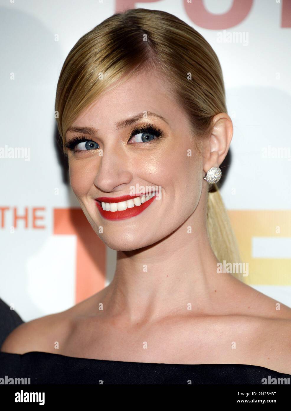 Actress Beth Behrs attends TrevorLIVE New York to benefit The Trevor Project at the Marriott ...