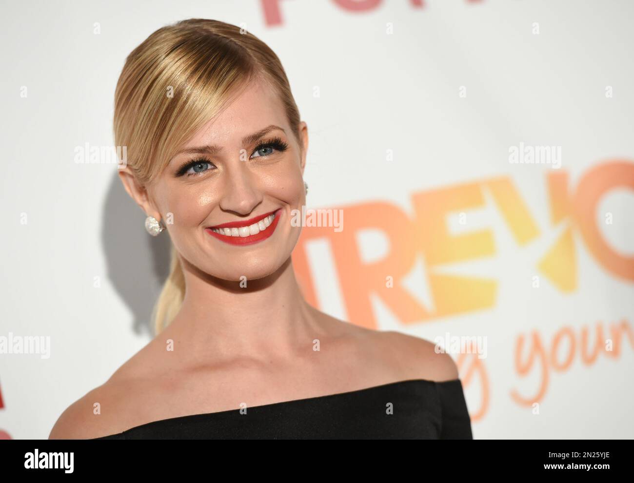 Actress Beth Behrs attends TrevorLIVE New York to benefit The Trevor ...