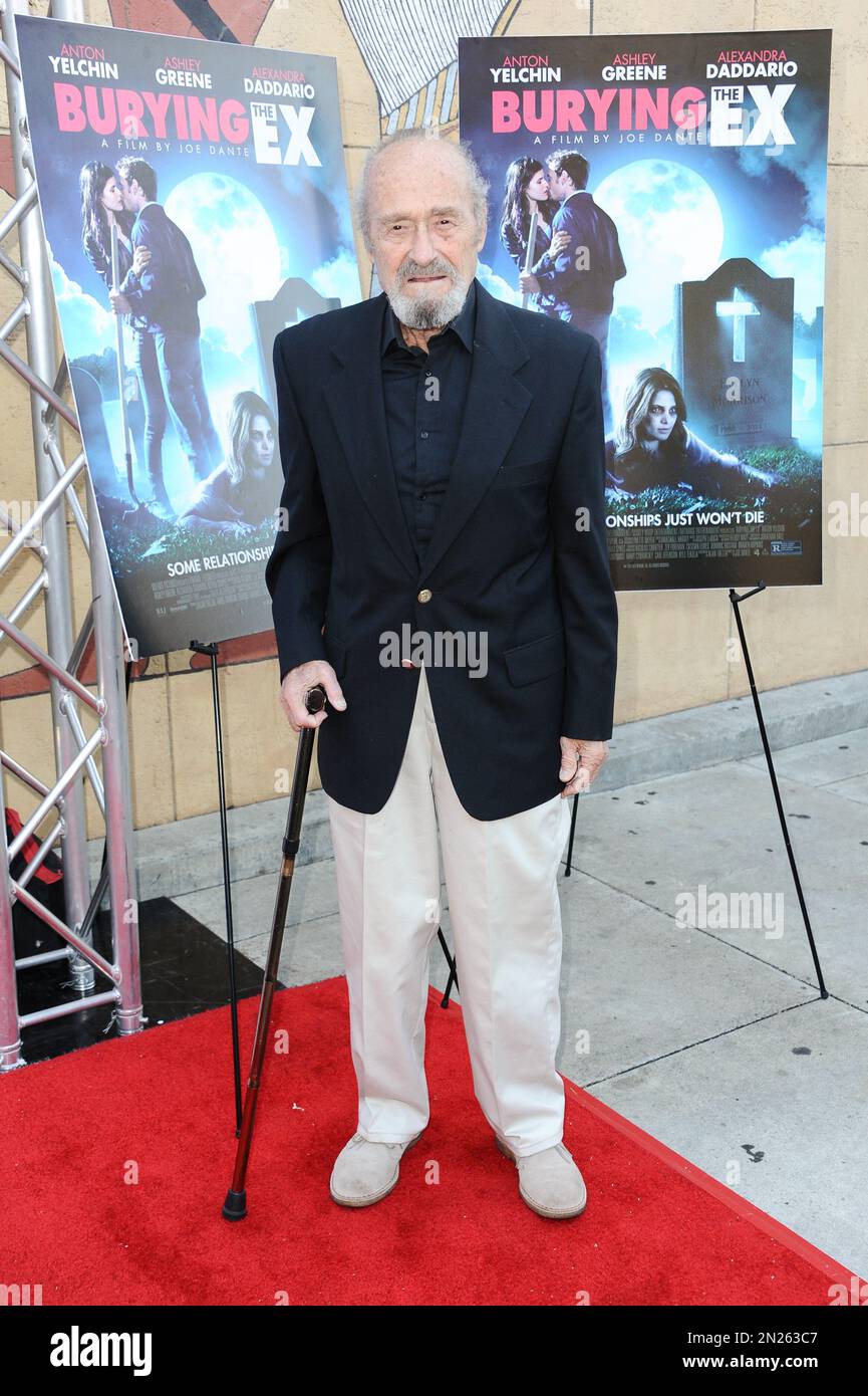 Actor Dick Miller arrives at a special screening of "Burying the Ex ...