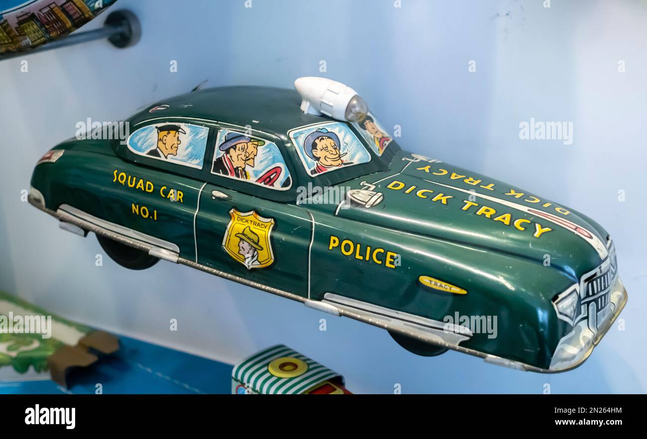 Dick tracy Police car toy. USA Stock Photo - Alamy