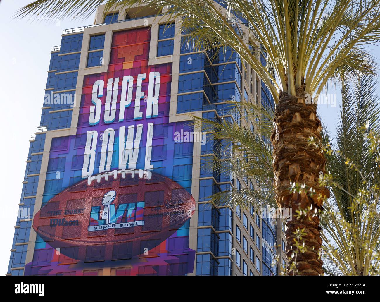 Phoenix, United States. 05th Feb, 2023. The Super Bowl LVII roman ...