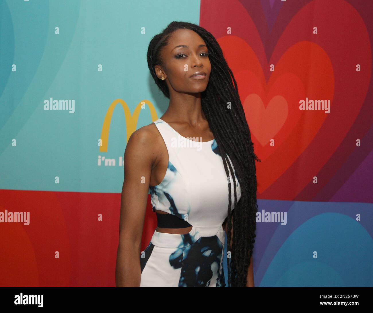 Yaya DaCosta is seen in the green room presented by McDonald's during ...