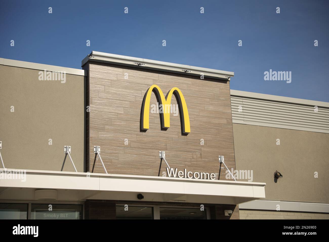 Driving across McDonald's Drive Through during the day Stock Photo - Alamy