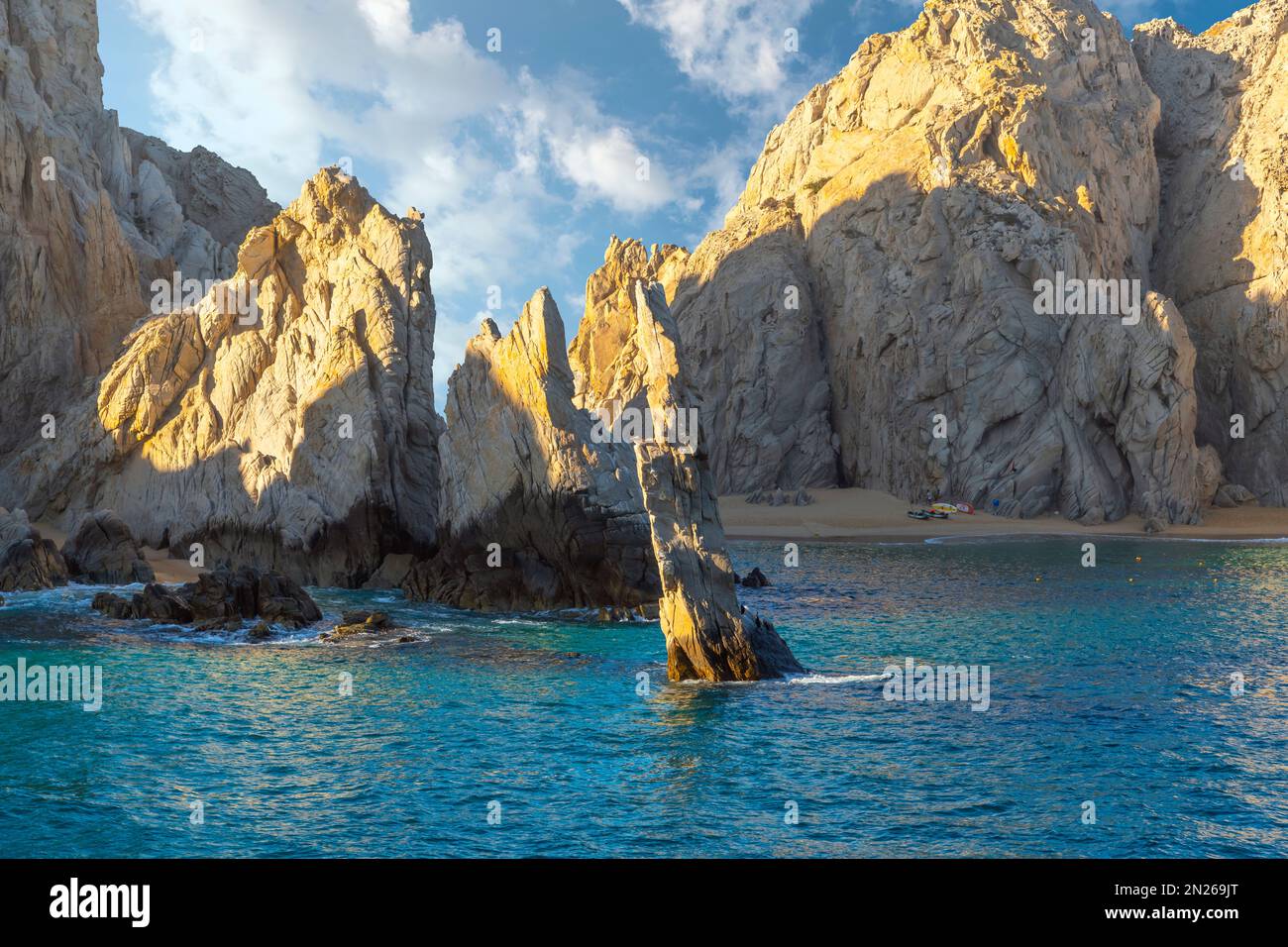 The Neptune's Finger rock formation near Lover's Beach at the Land's ...