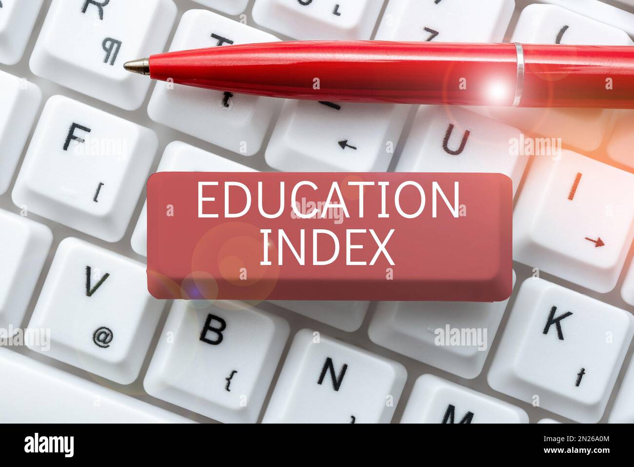Text showing inspiration Education Index. Business showcase aiming to ...