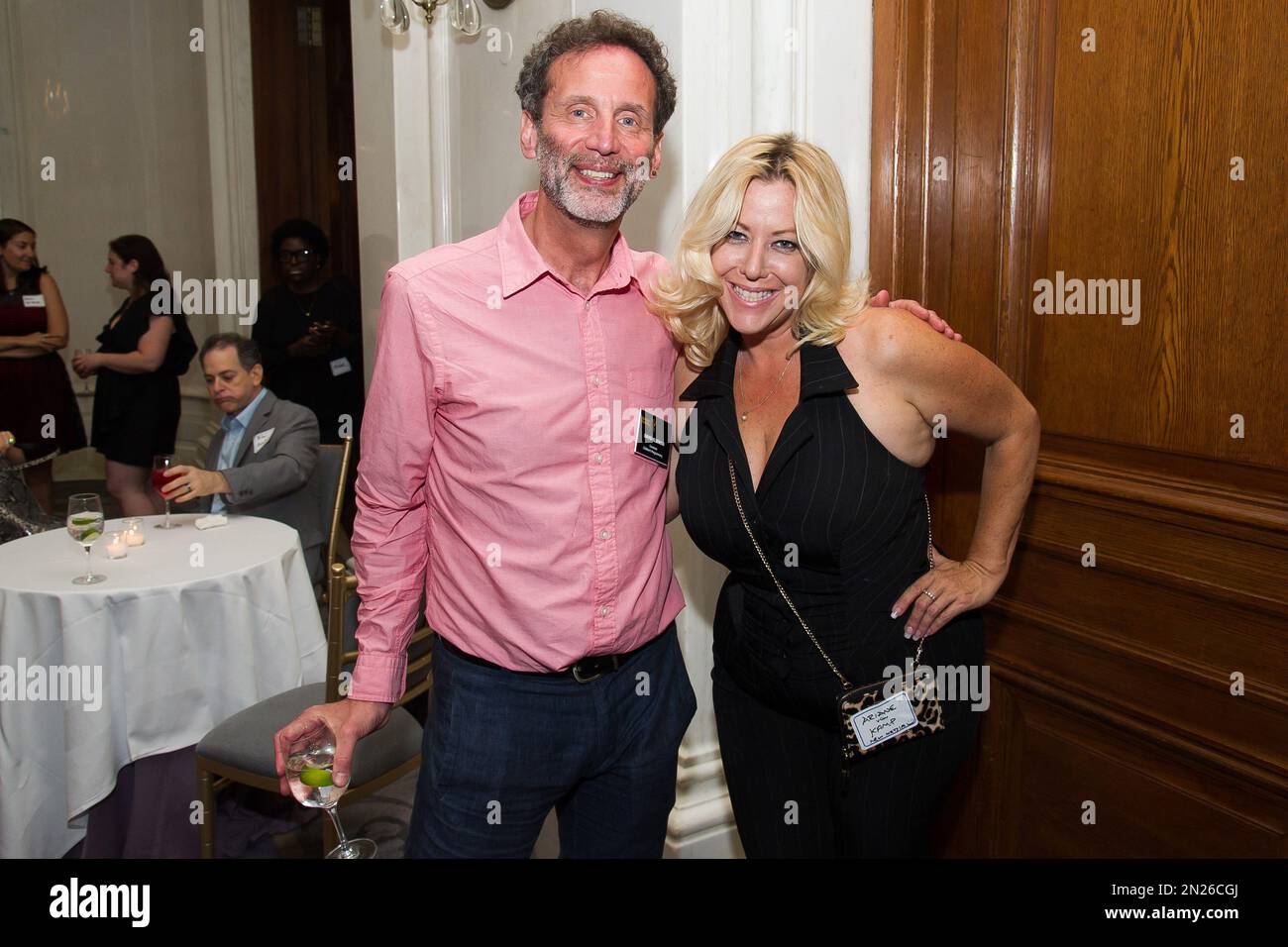 David Kleeman, left, and Ariane Von Kamp attend Networking Night Out ...