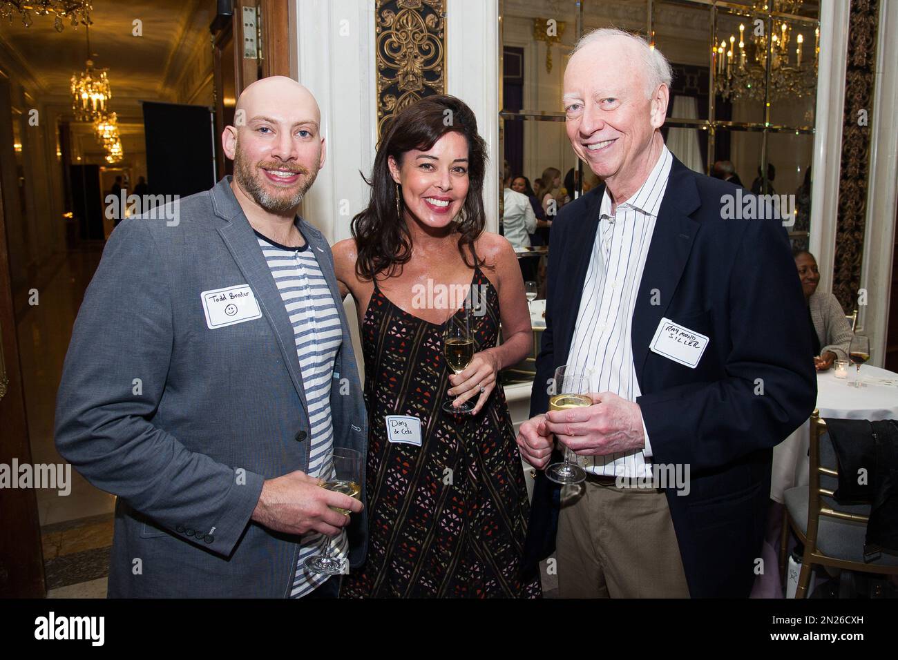 Todd Broder, left, Dana de Celis and Raymond Siller attend Networking ...