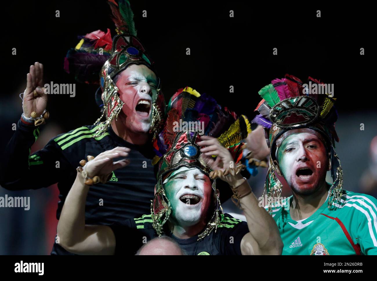 Mexican fans cheer before a Copa America Group A soccer match between ...