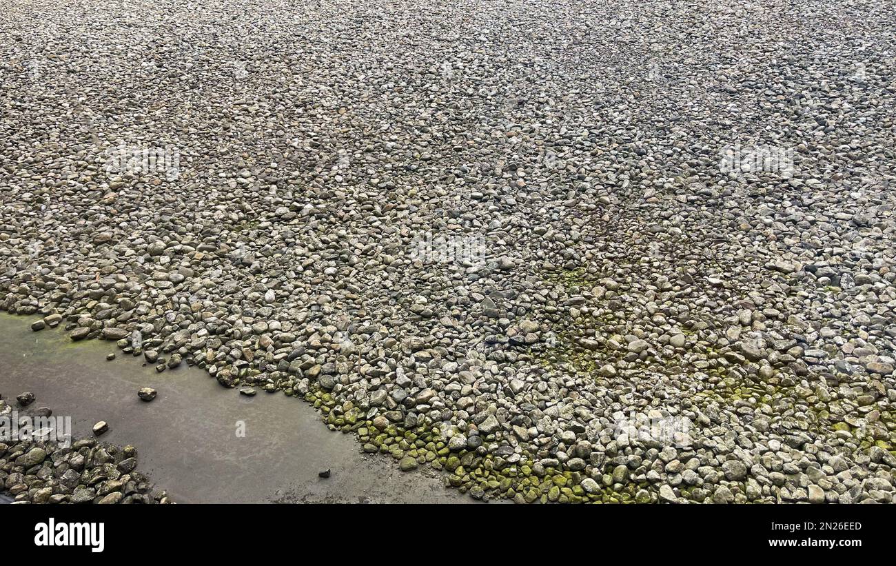 Gravel rock on outdoor ground Stock Photo - Alamy