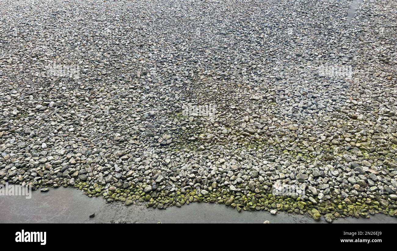 Gravel rock on outdoor ground Stock Photo - Alamy