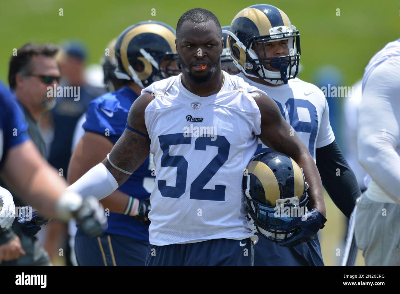 St. Louis Rams linebacker Alec Ogletree (52) participates in an NFL ...