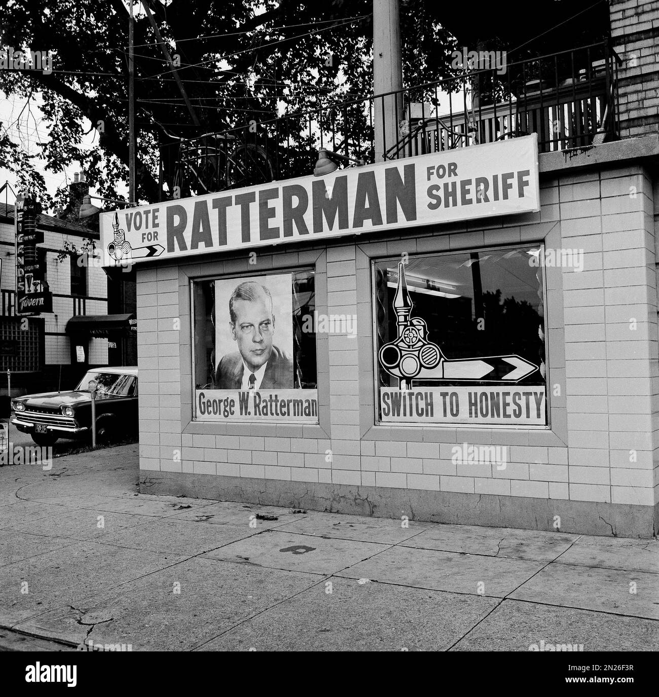 The clean-up candidate for sheriff, George Ratterman, looks out from a ...