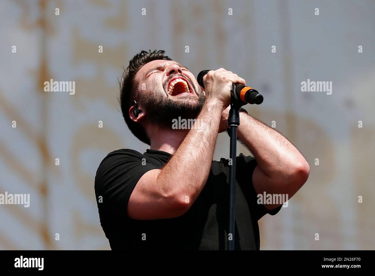 Shay Mooney of Dan + Shay performs at Riverfront Stage at the CMA Music ...