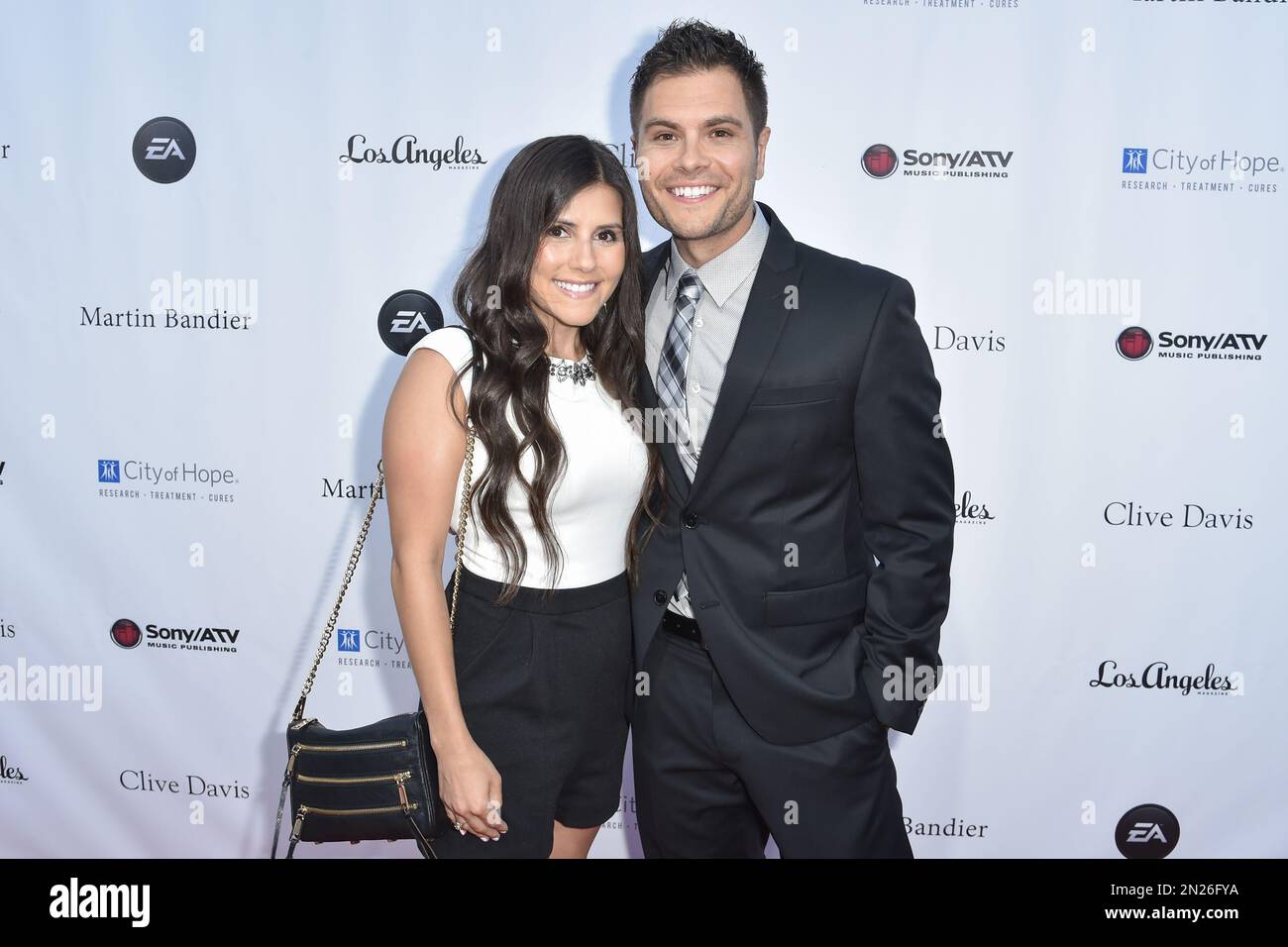 Candice Lopez, left, and Erik Valdez arrive at the 11th annual Songs Of ...
