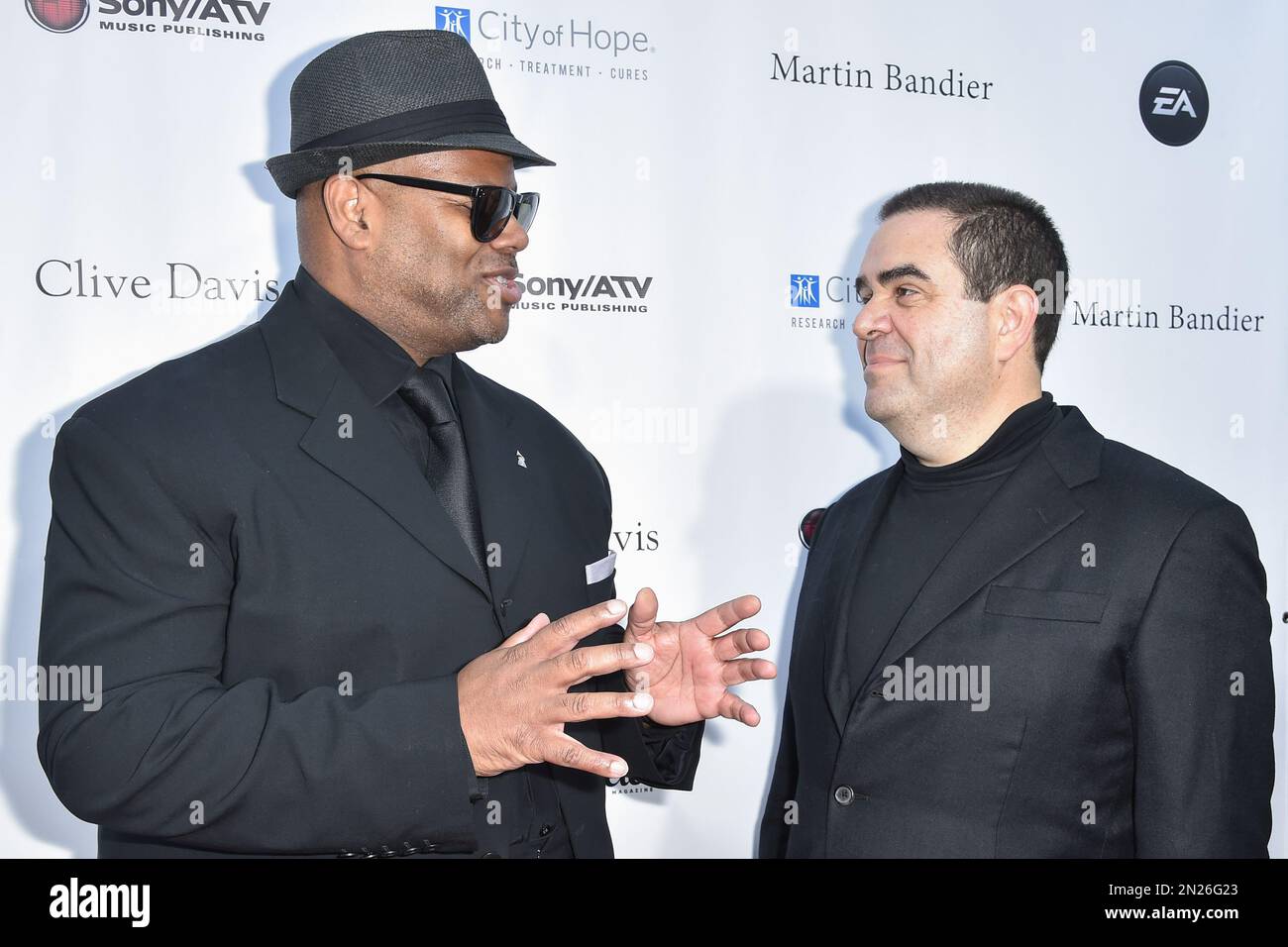Jimmy Jam, left, and President of the Universal Music Publishing Group ...