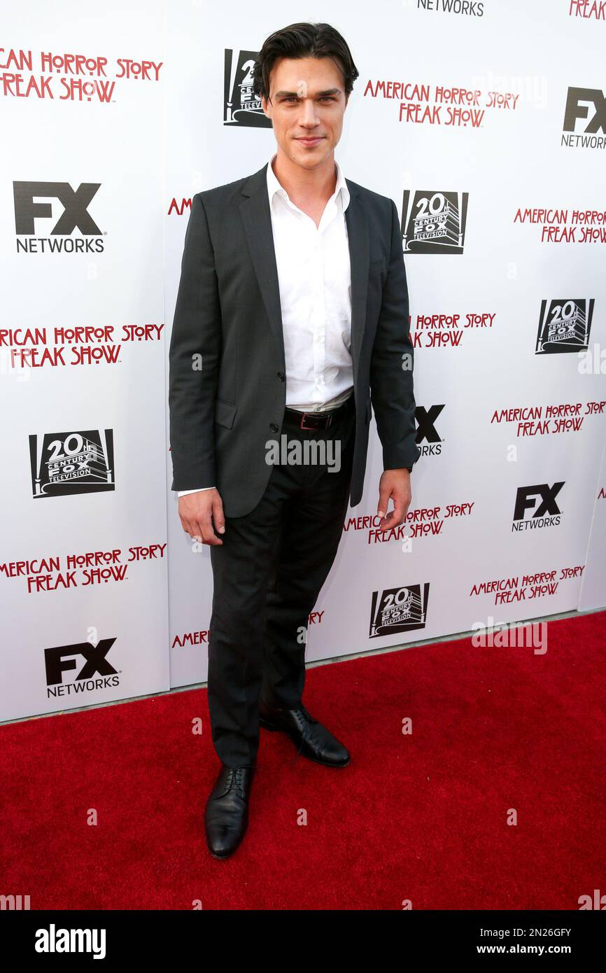 Finn Wittrock arrives at the "American Horror Story: Freak Show" FYC ...