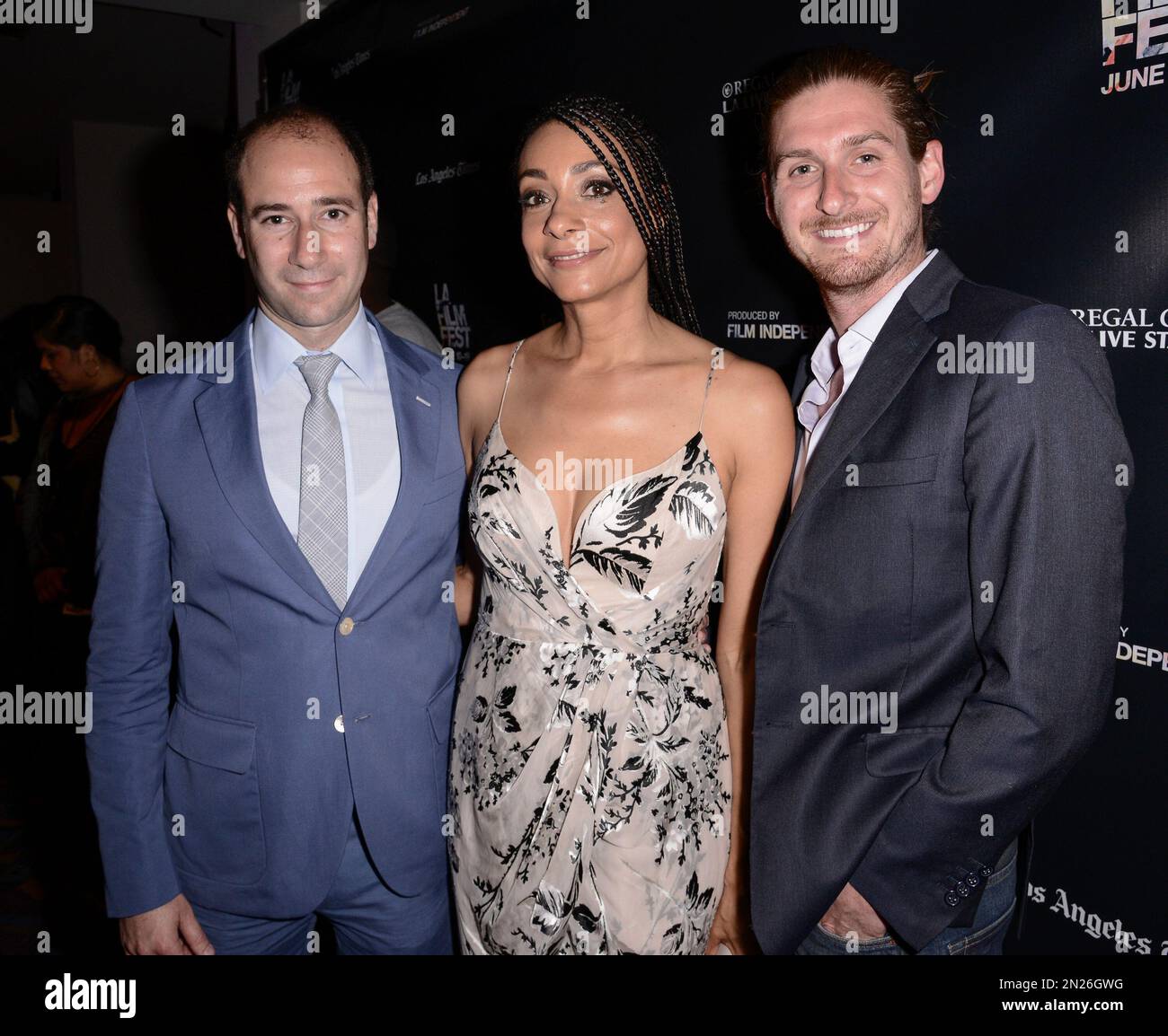 From left to right, producer Rafael Marmor, director Delila Vallot, and ...