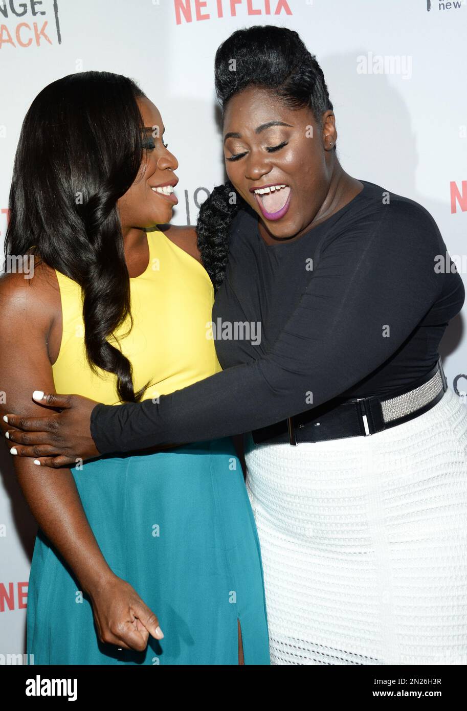 Actors Uzo Aduba, left, and Danielle Brooks attend Netflix's "Orange is ...
