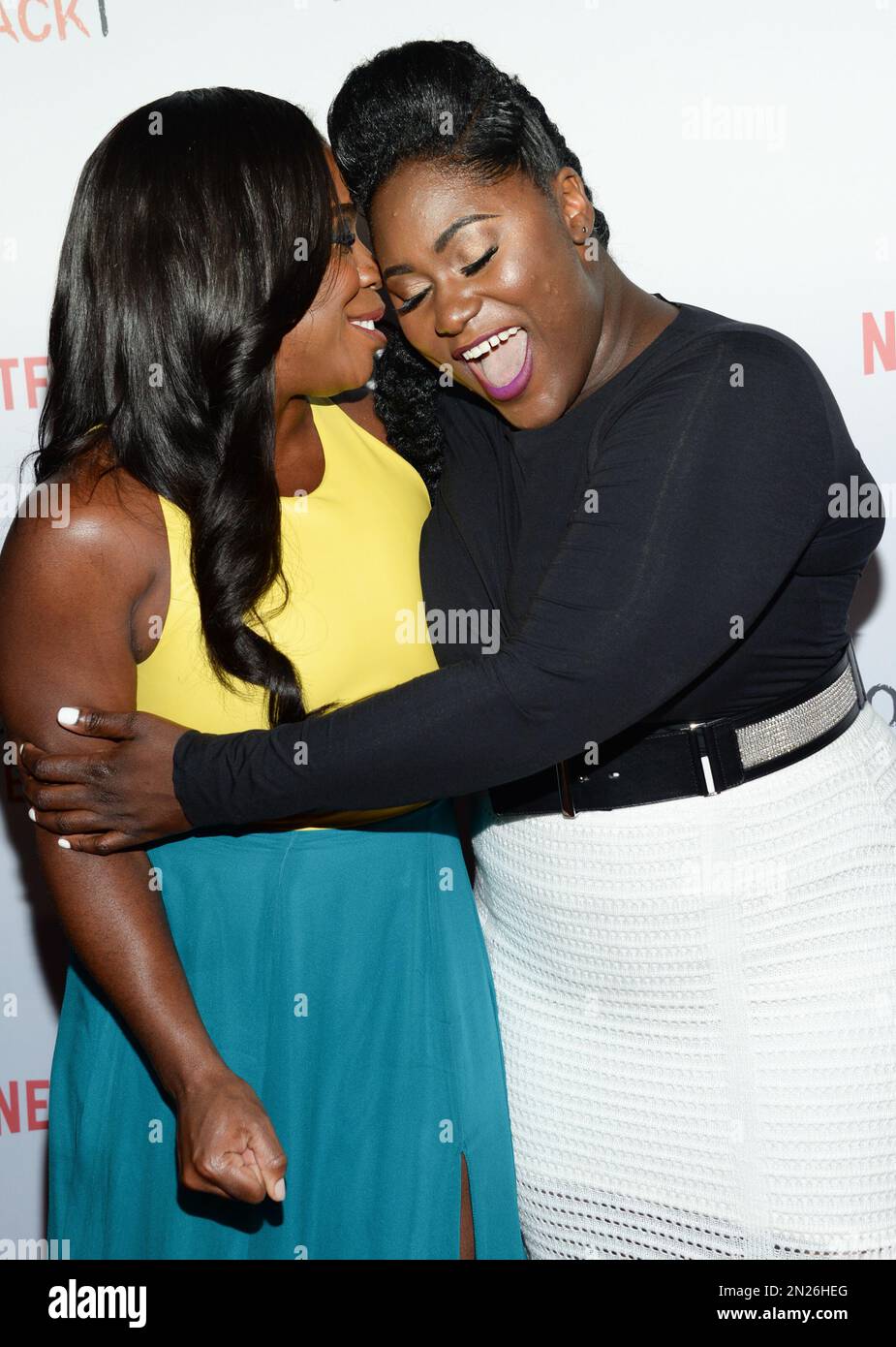 Actors Uzo Aduba, left, and Danielle Brooks attend Netflix's "Orange is ...